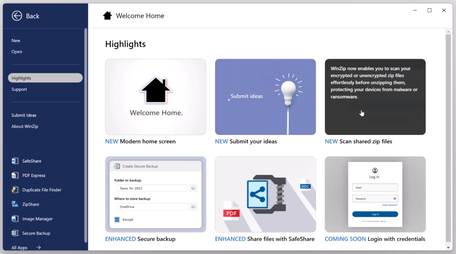 Discover the new WinZip: enhanced data security and efficiency